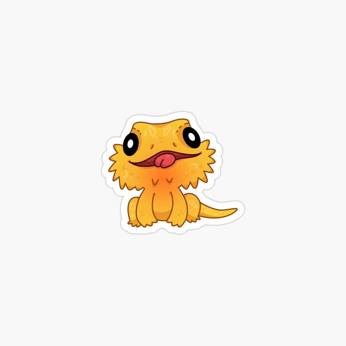 Onim Blaze The Bearded Dragon Sticker, Phone Decal Water Bottle ...