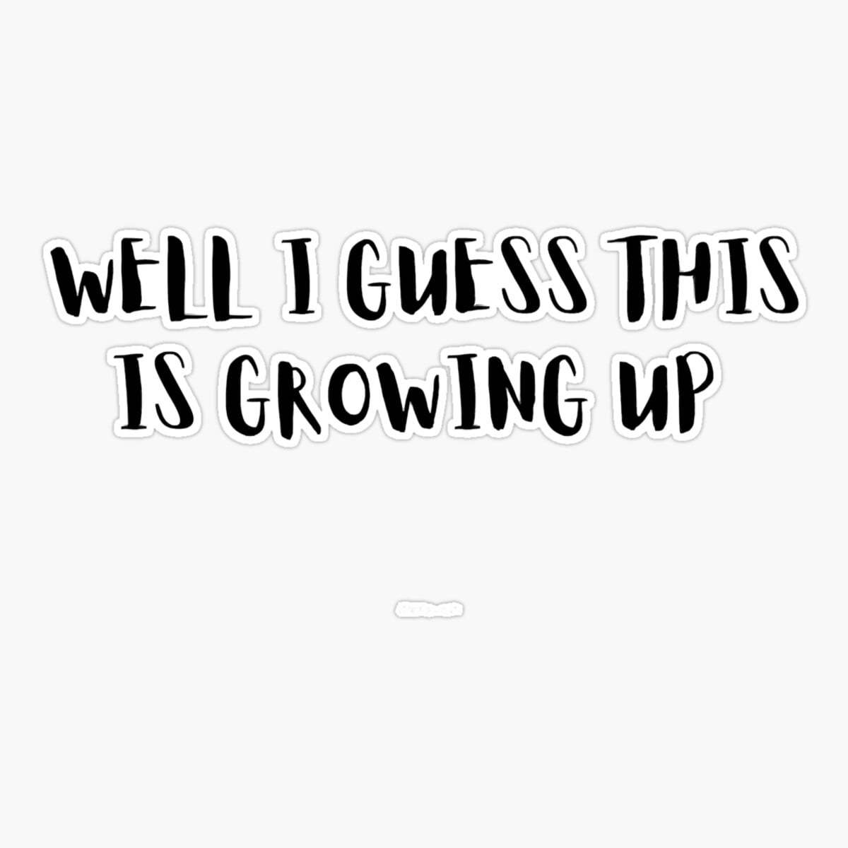 Onim Blink 182 Dammit Well I Guess This Is Growing Up Sticker, Phone ...