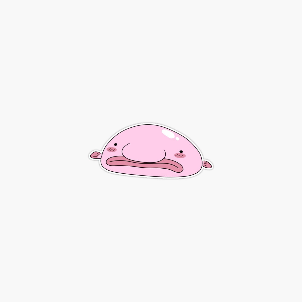 Onim Blobfish Sticker, Phone Decal Water Bottle Stickers Car Decals ...