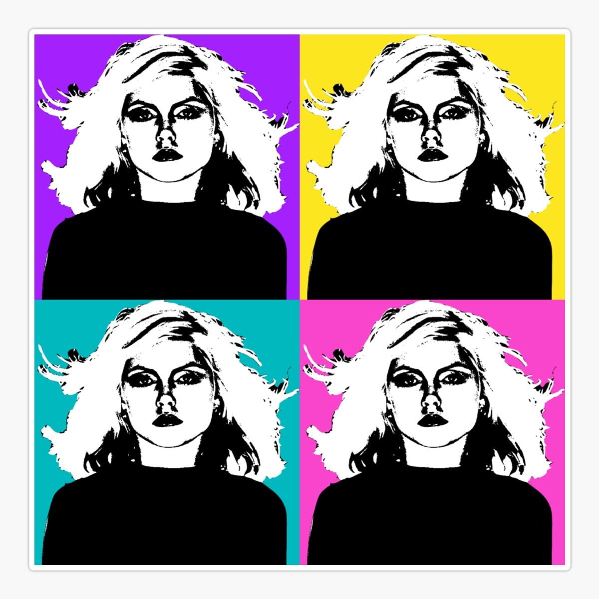 Onim Blondie Warhol Art 60S 70S Vintage Debbie Harry Sticker, Phone ...