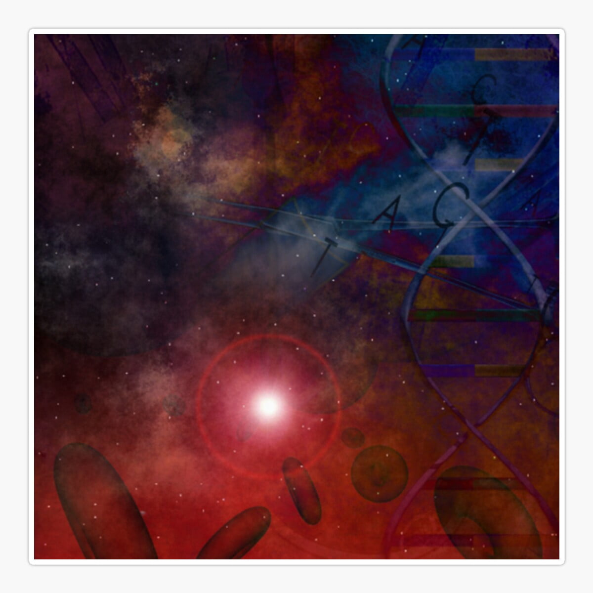 Onim Blood Dna Sticker, Phone Decal Water Bottle Stickers Car Decals ...