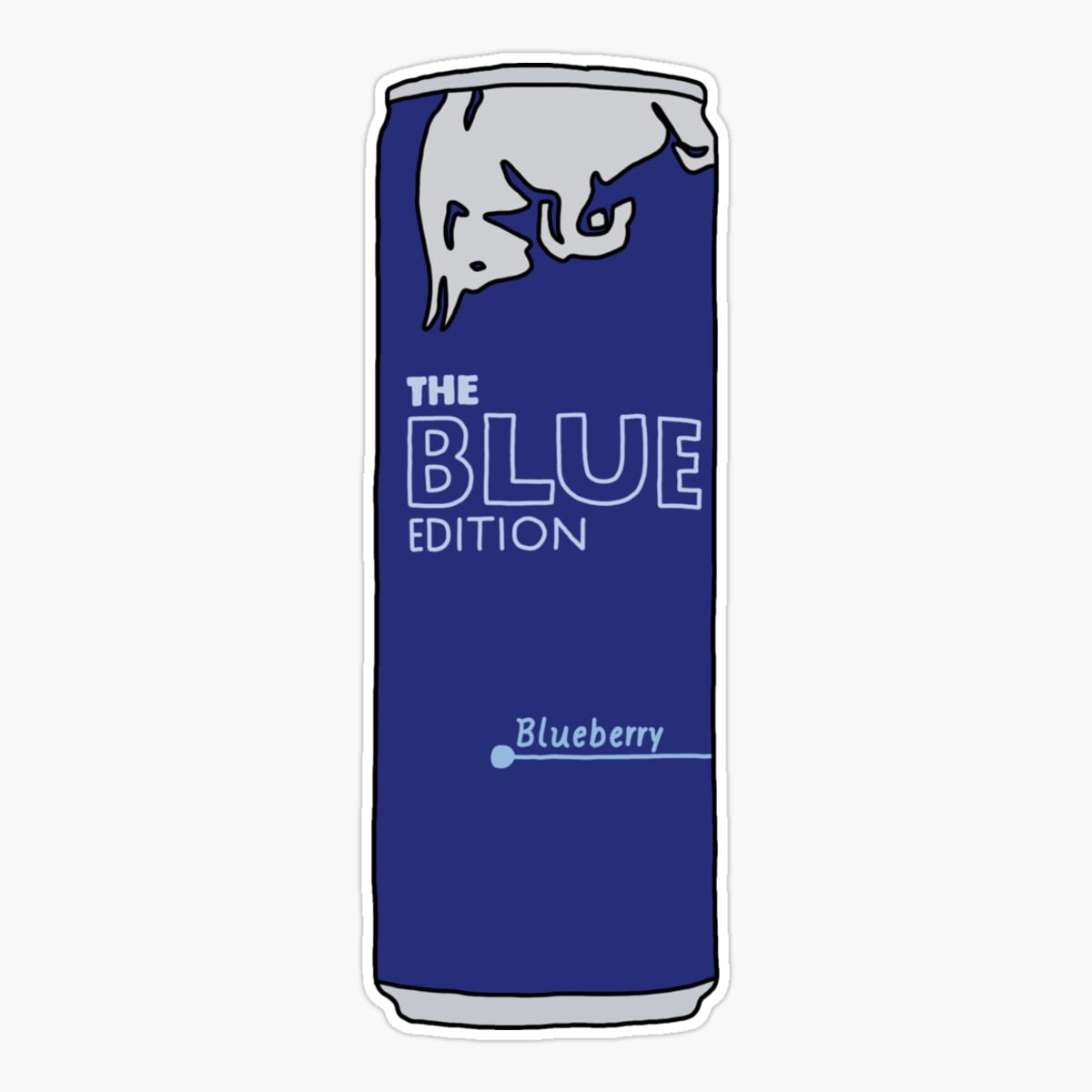Onim Blue Edition Aesthetic Sticker, Phone Decal Water Bottle Stickers ...