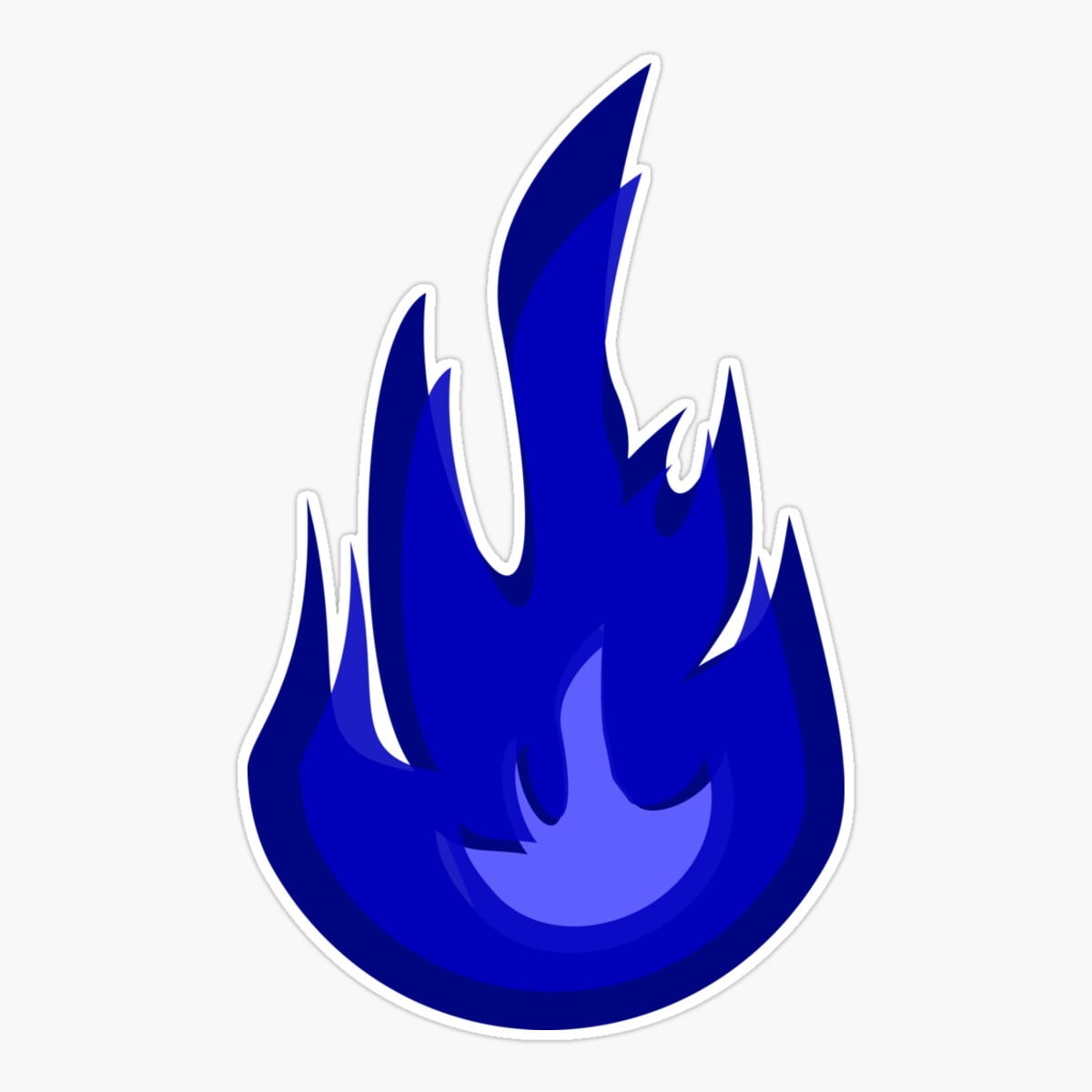 Onim Blue Flame Sticker, Phone Decal Water Bottle Stickers Car Decals ...