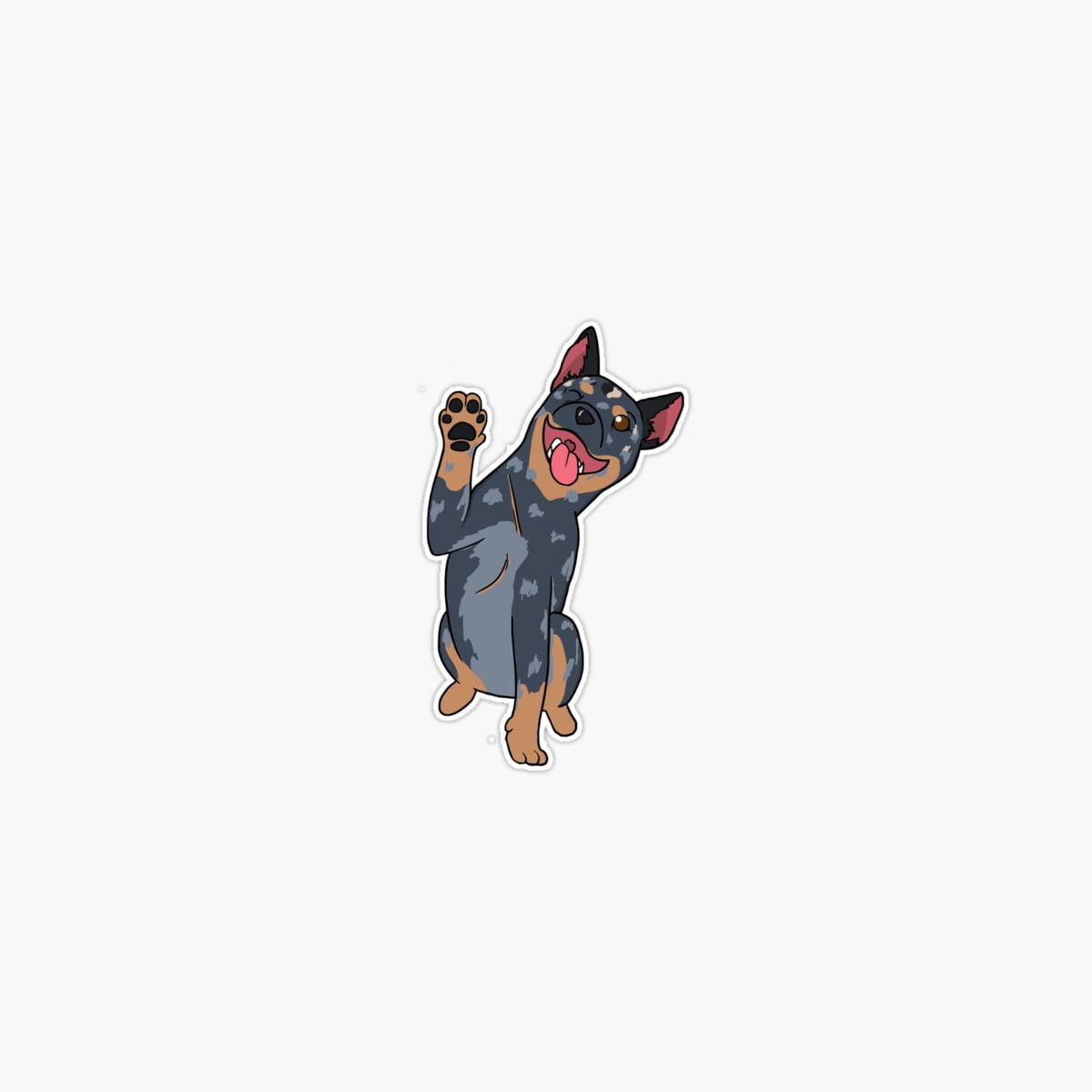 Onim Blue Heeler No Mask Sticker, Phone Decal Water Bottle Stickers Car ...