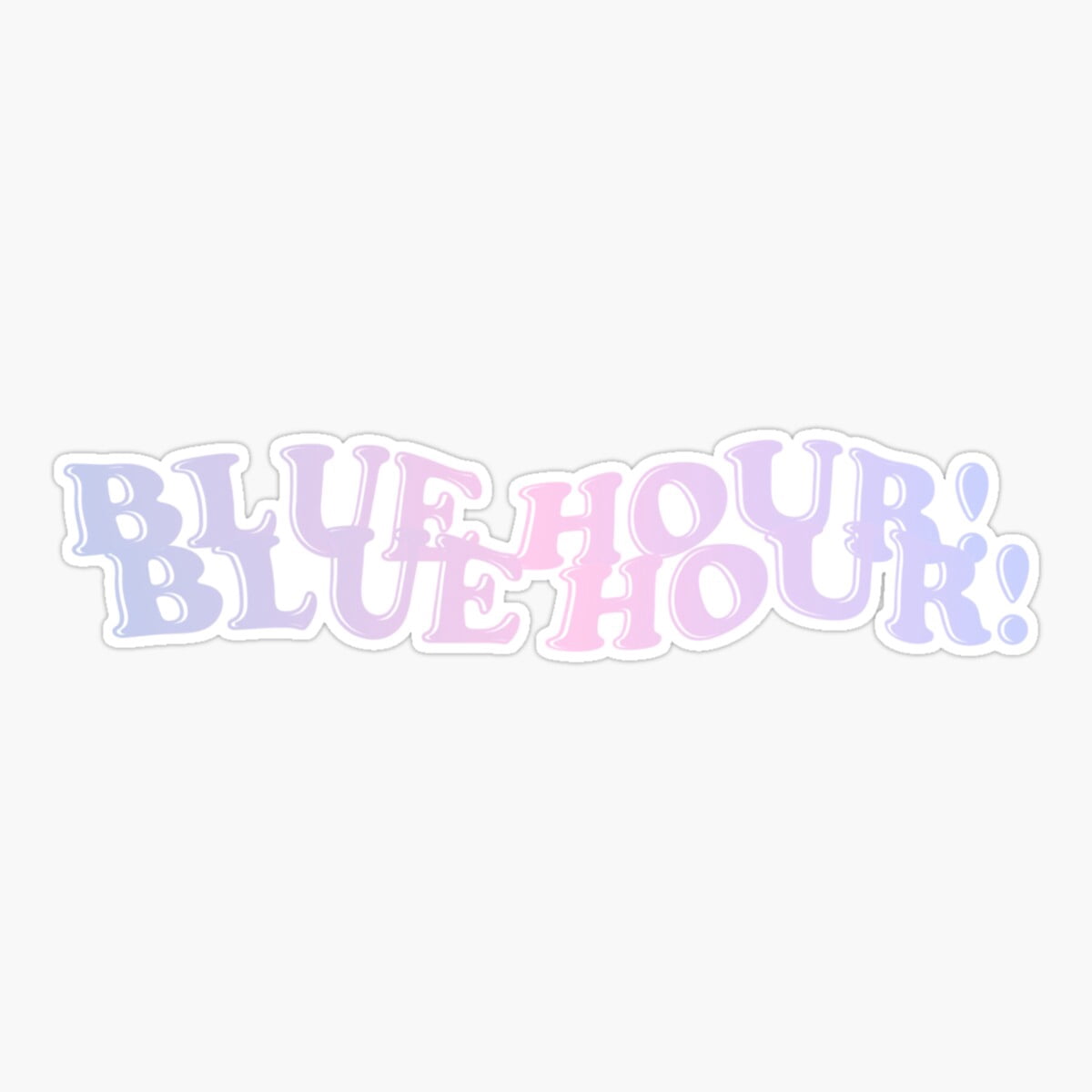 Onim Blue Hour! Txt Sticker, Phone Decal Water Bottle Stickers Car ...