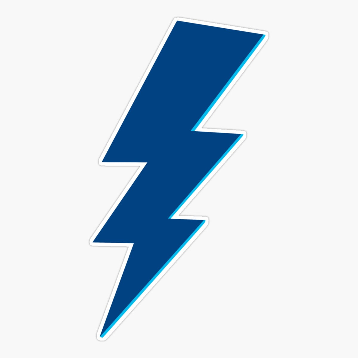 Onim Blue Lightning Bolt Sticker, Phone Decal Water Bottle Stickers Car ...