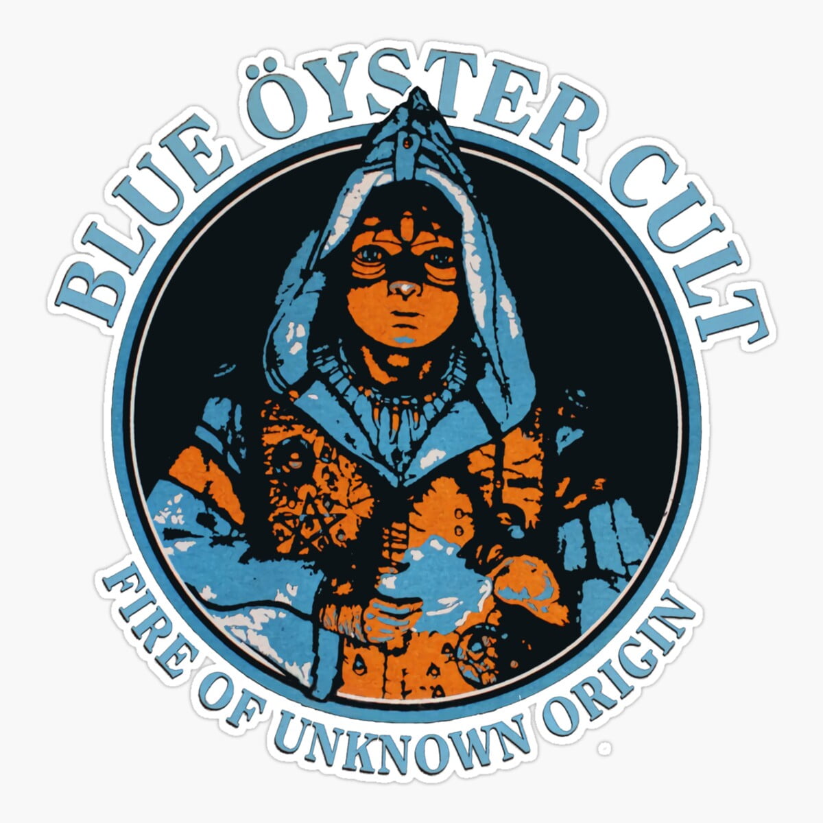 Onim Blue Oyster Cult Boc Fire Of Unknown Origin Vintage Retro Art ...