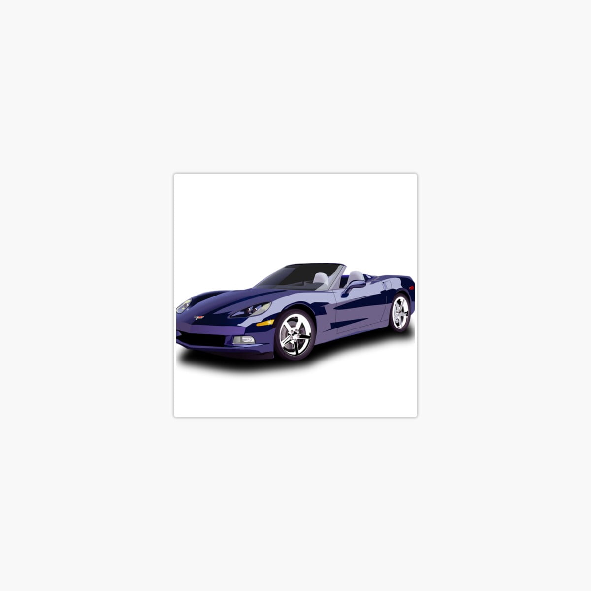 Onim Blue Sports Car Sticker, Phone Decal Water Bottle Stickers Car ...