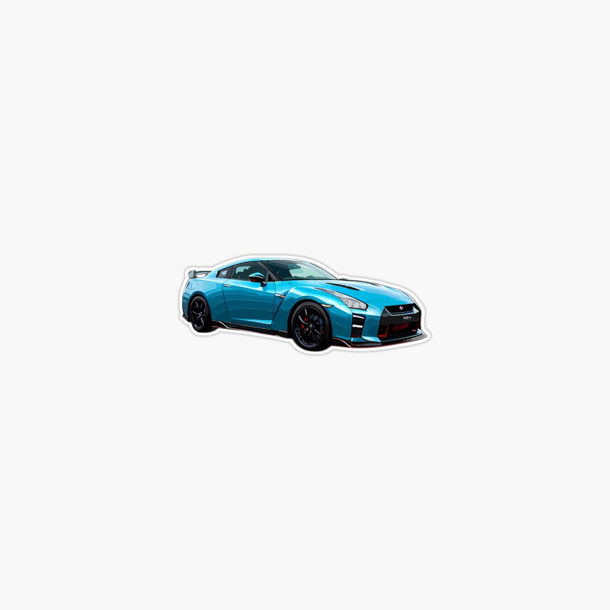 Onim Blue Sports Car Sticker, Phone Decal Water Bottle Stickers Car ...