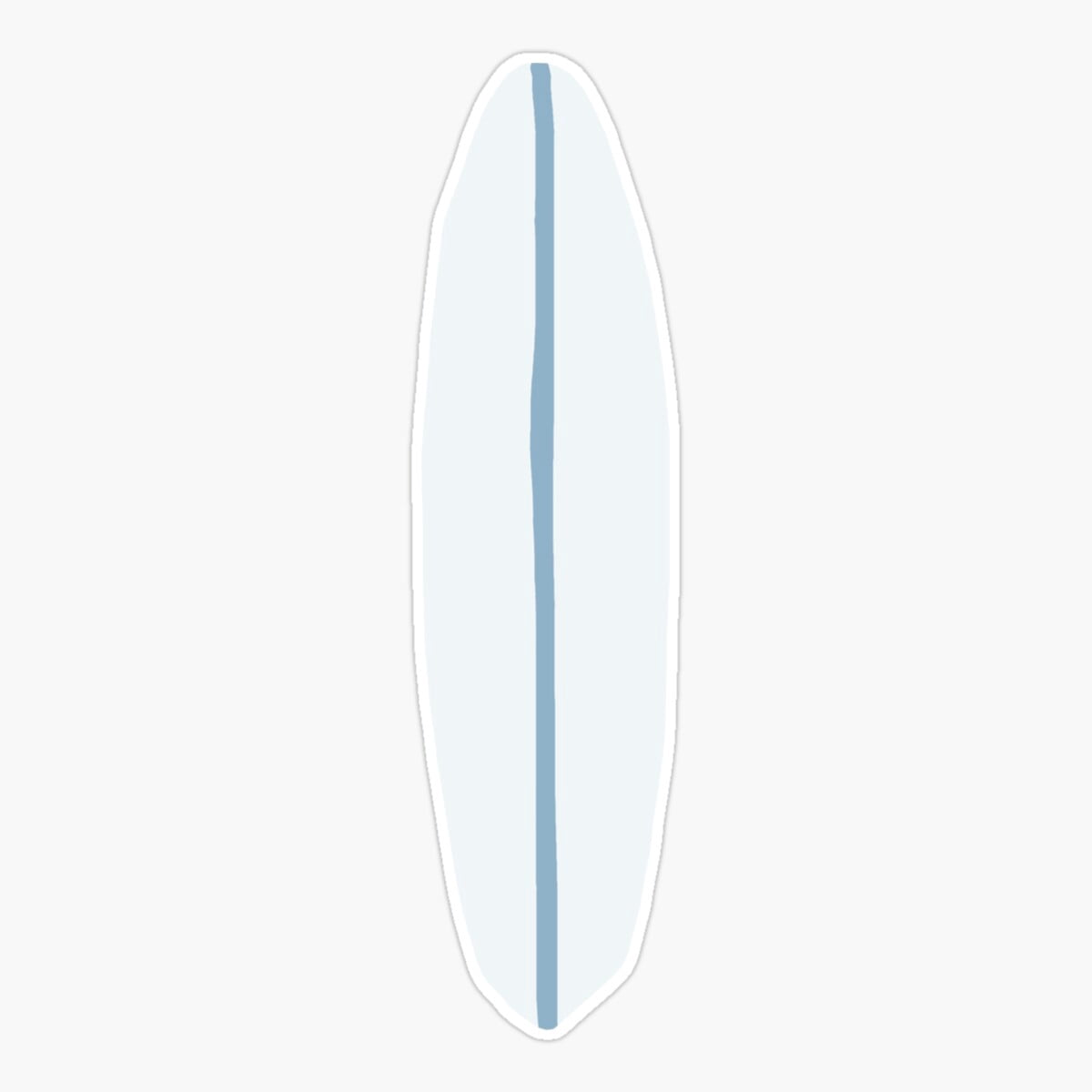 Onim Blue Surf Board Sticker, Phone Decal Water Bottle Stickers Car ...