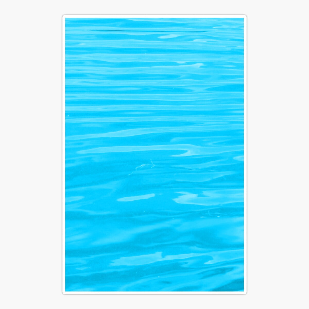 Onim Blue Water Ripples Sticker, Phone Decal Water Bottle Stickers Car ...