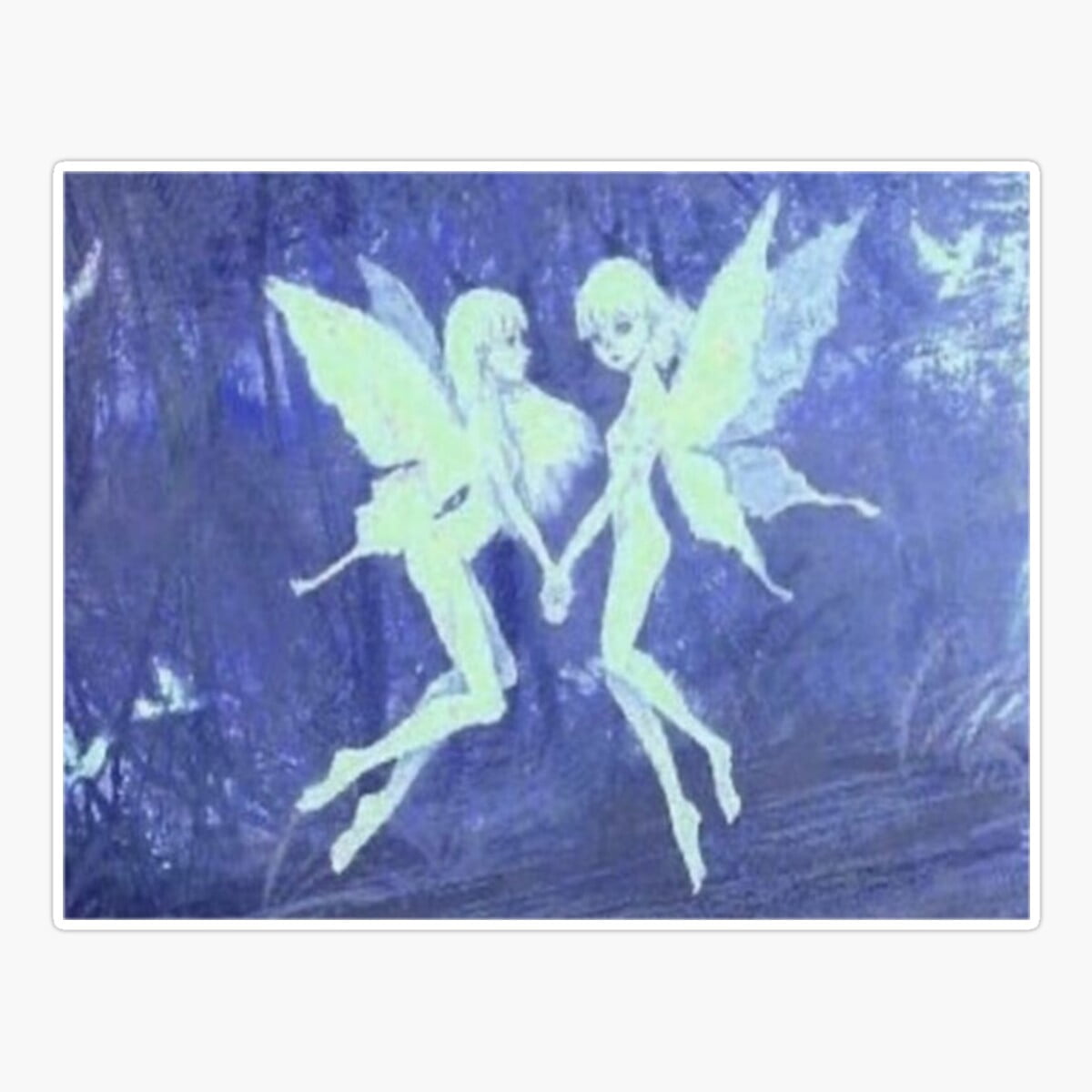 Onim Blue Y2K Fairycore Sticker, Phone Decal Water Bottle Stickers Car ...