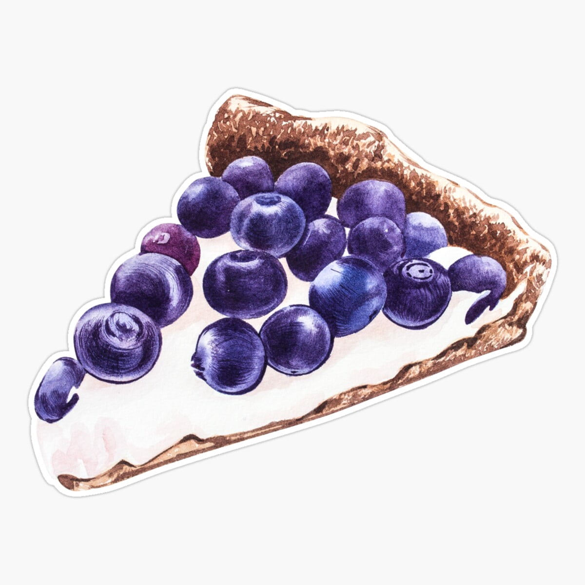 Onim Blueberry Cake Sticker, Phone Decal Water Bottle Stickers Car ...