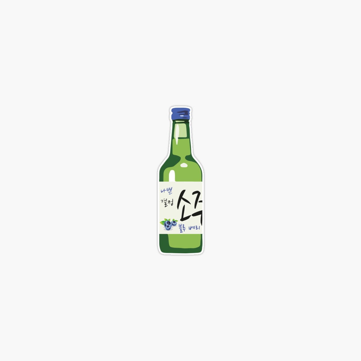 Onim Blueberry Soju Sticker - Walmart.com