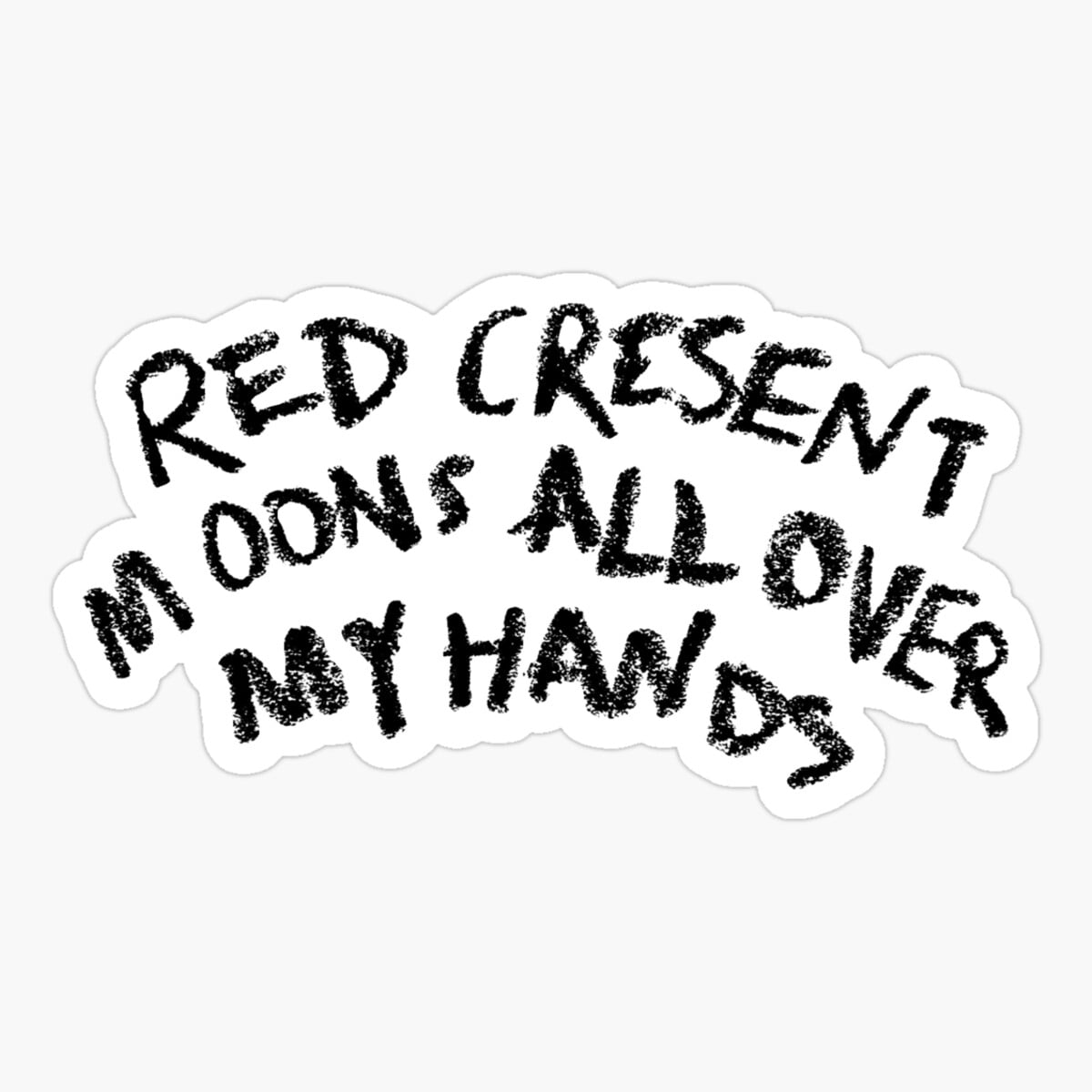 Onim Bmth Lyrics Lost Sticker, Phone Decal Water Bottle Stickers Car ...