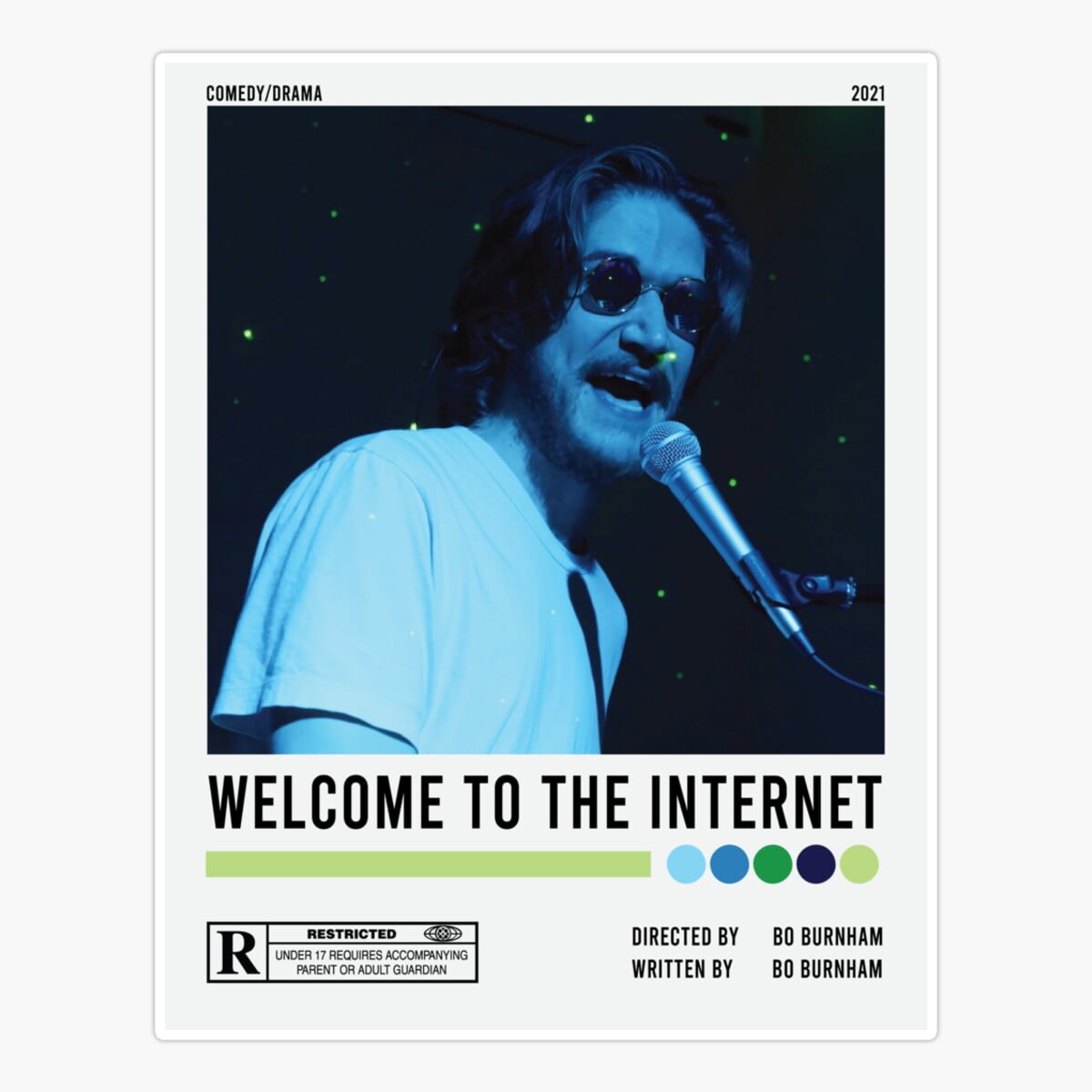 Onim Bo Burnham Inside Welcome To The Internet Indie Aesthetic Poster ...
