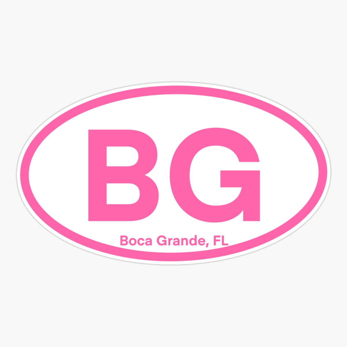 Onim Boca Grande Florida Sticker Sticker, Phone Decal Water Bottle ...