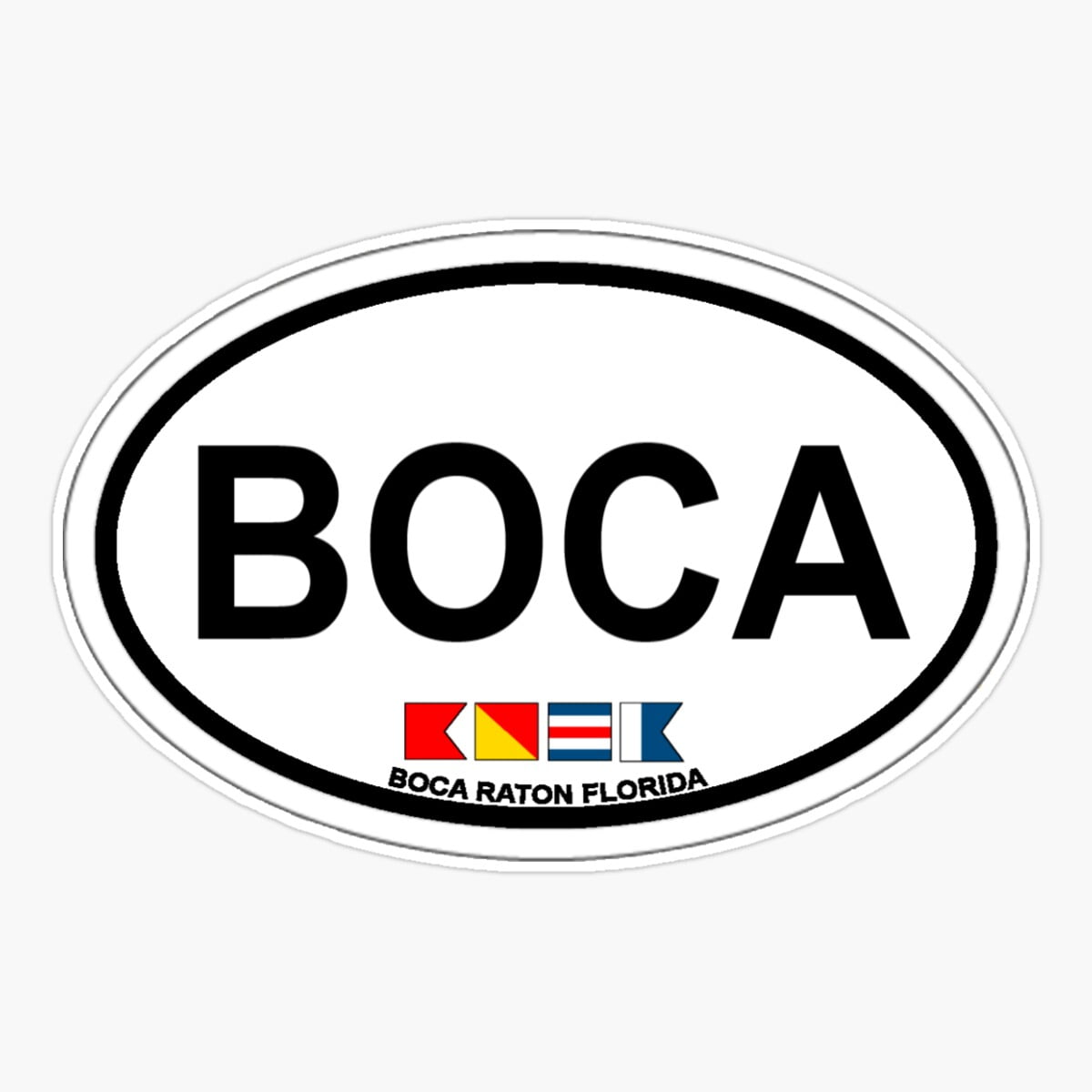 Onim Boca Raton. Sticker, Phone Decal Water Bottle Stickers Car Decals ...