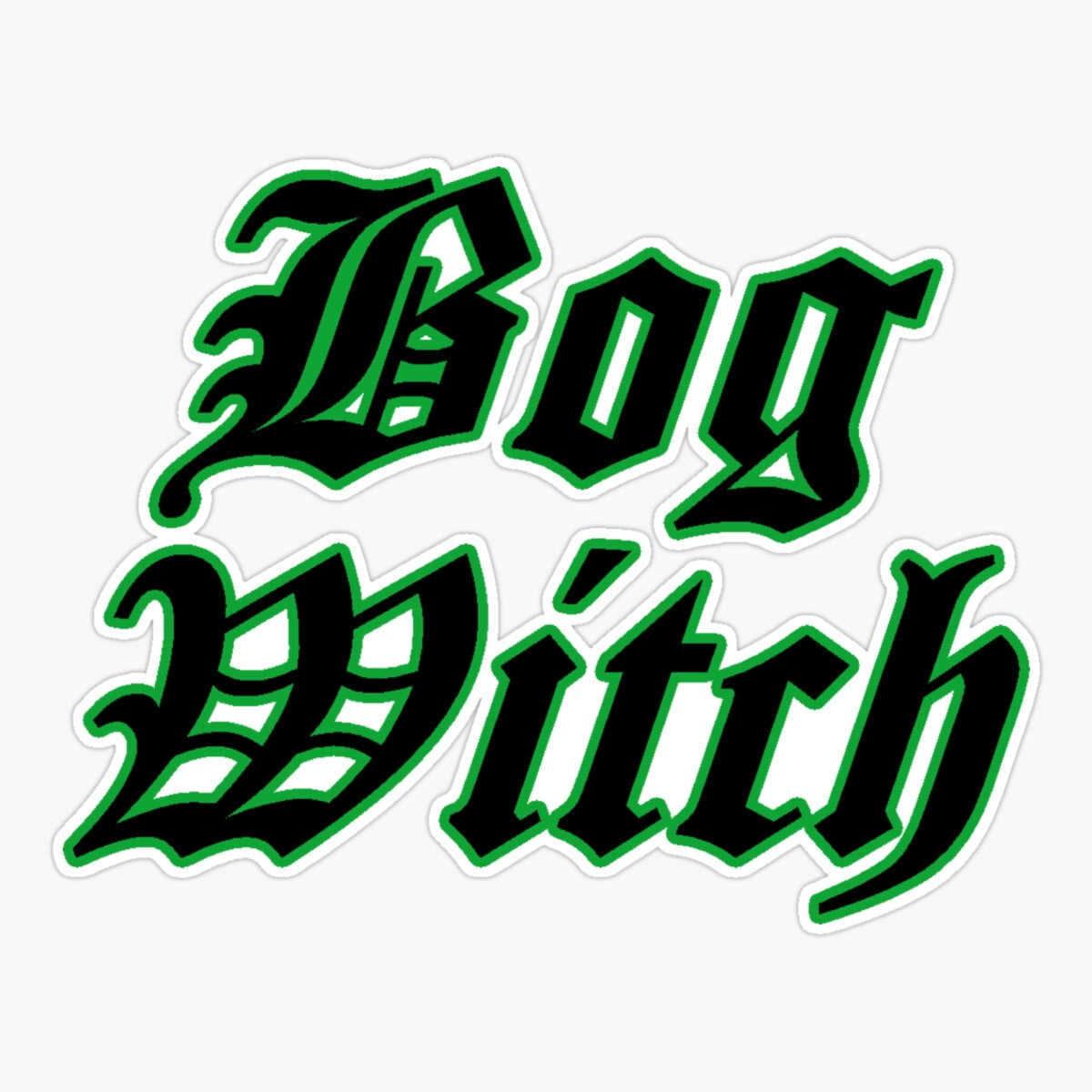 Onim Bog Witch Sticker, Phone Decal Water Bottle Stickers Car Decals ...