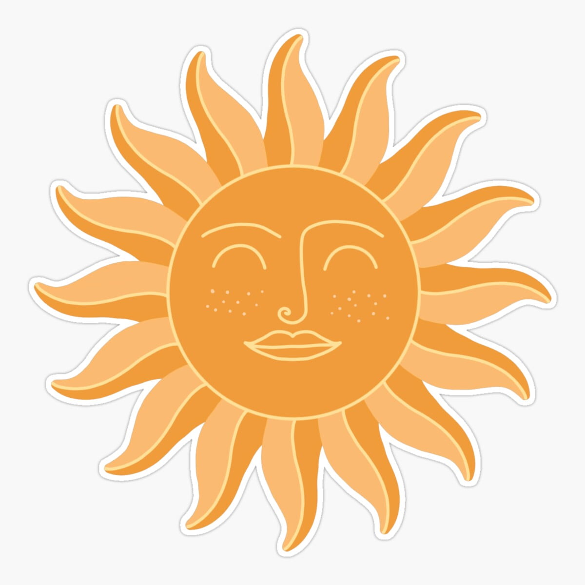 Onim Boho Sun Sticker, Phone Decal Water Bottle Stickers Car Decals ...