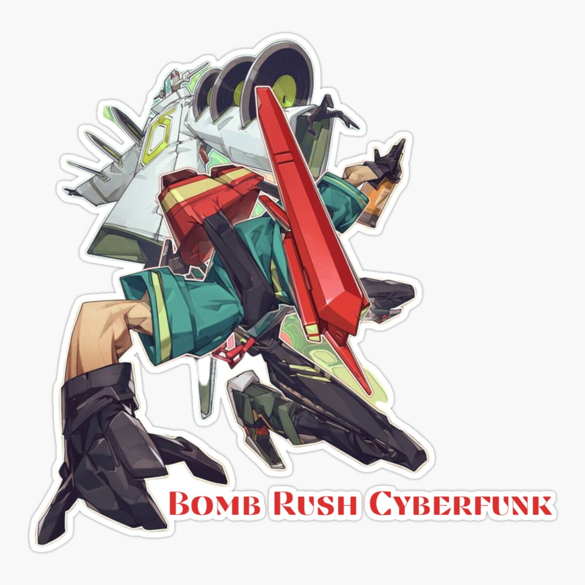 Onim Bomb Rush Cyberfunk - It'S The Sprtl Jsrf Sticker, Phone Decal ...