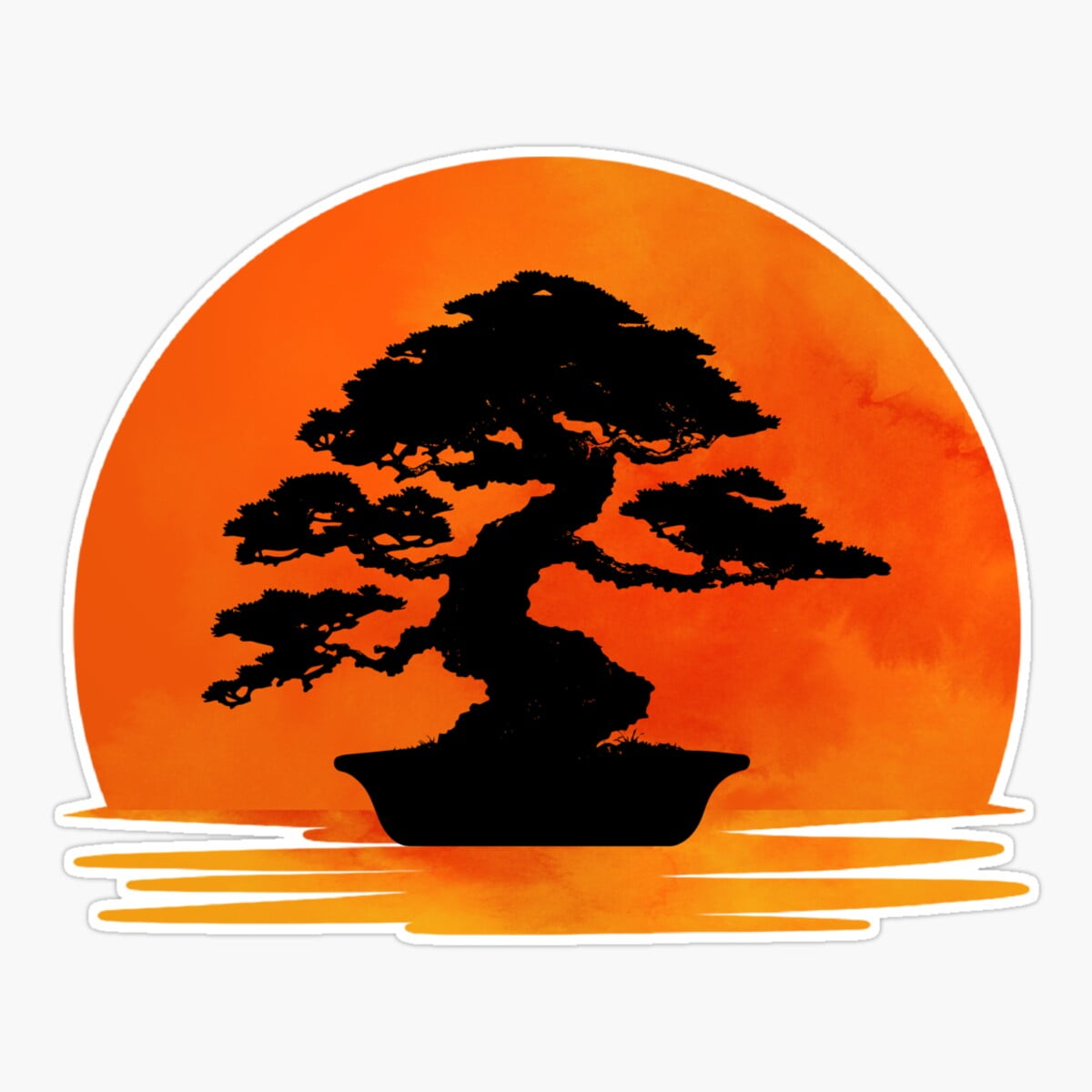 Onim Bonsai Sticker, Phone Decal Water Bottle Stickers Car Decals ...