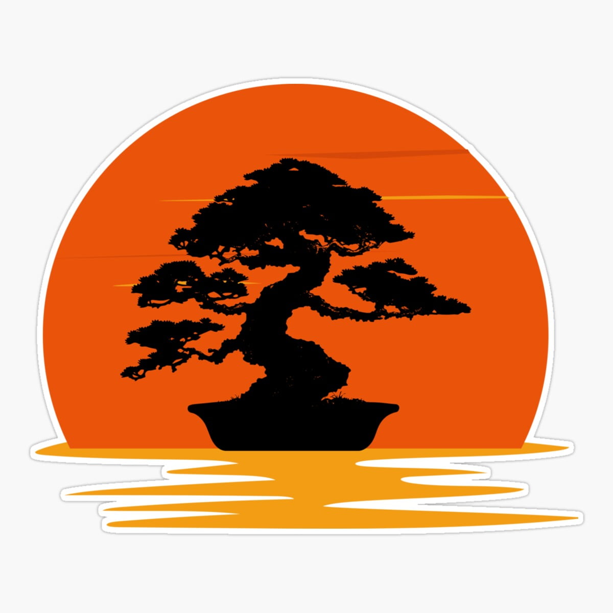 Onim Bonsai Sticker, Phone Decal Water Bottle Stickers Car Decals ...