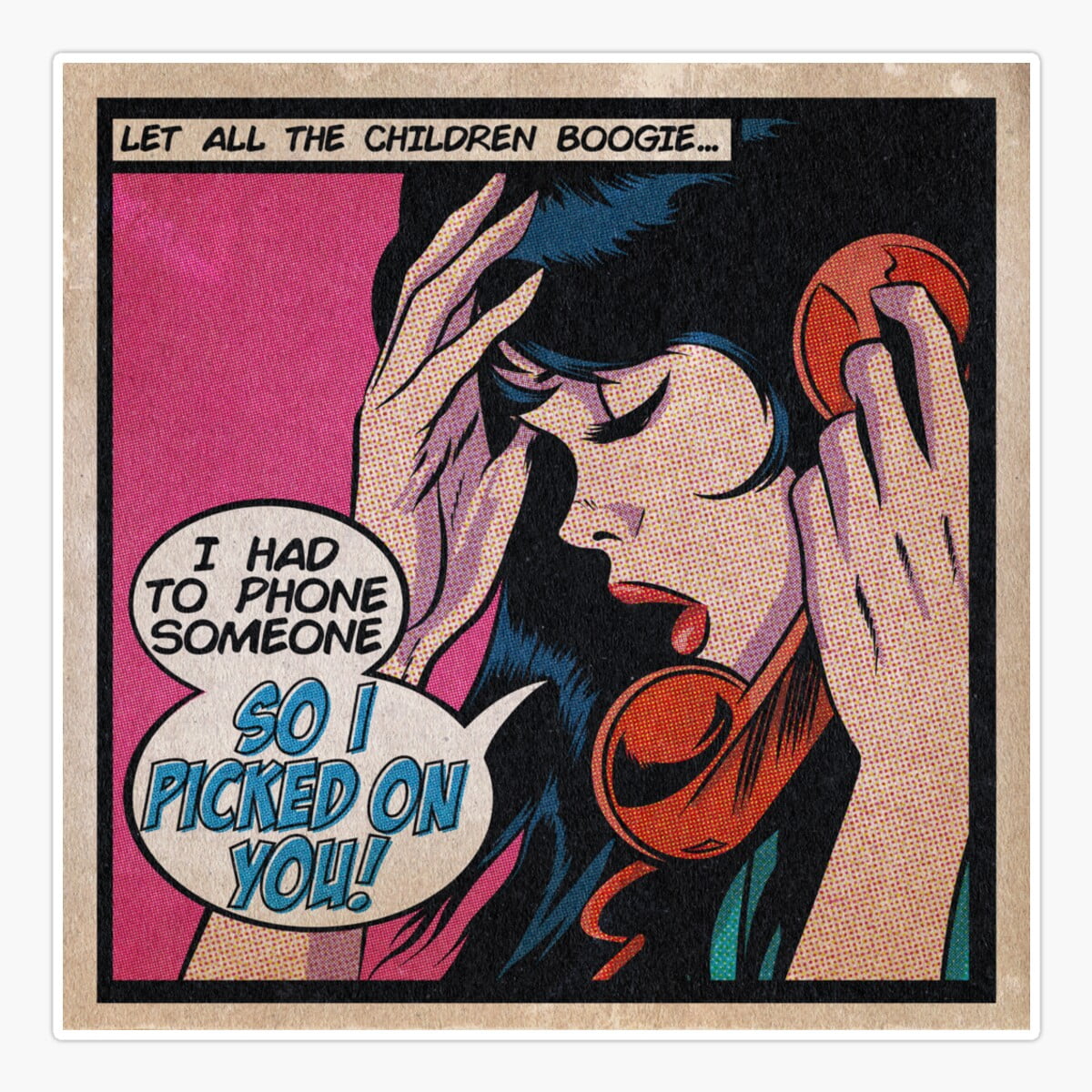 Onim Boogie Sticker, Phone Decal Water Bottle Stickers Car Decals ...