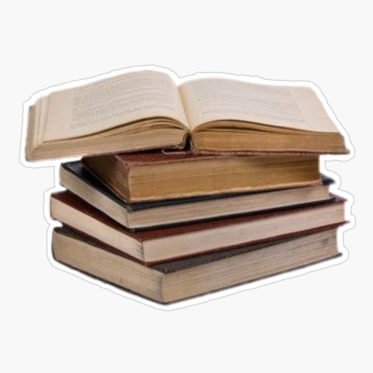 Onim Book Stack Sticker, Phone Decal Water Bottle Stickers Car Decals ...