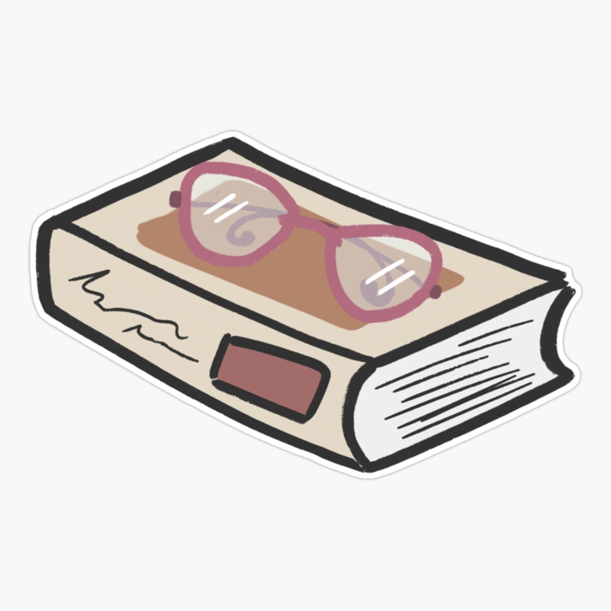 Onim Bookworm_Forest Sticker, Phone Decal Water Bottle Stickers Car ...