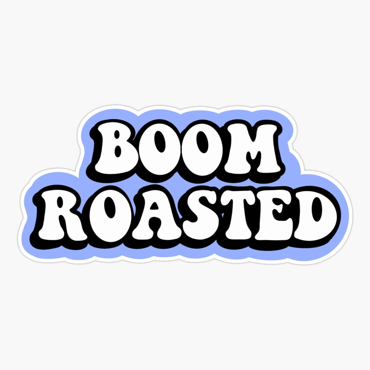 Onim Boom Roasted Blue Sticker, Phone Decal Water Bottle Stickers Car ...