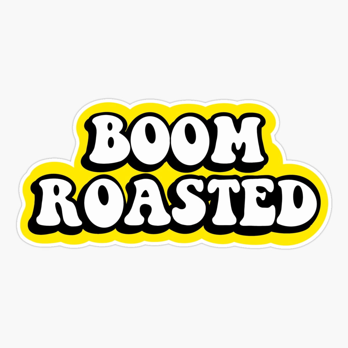 Onim Boom Roasted Yellow Sticker, Phone Decal Water Bottle Stickers Car ...