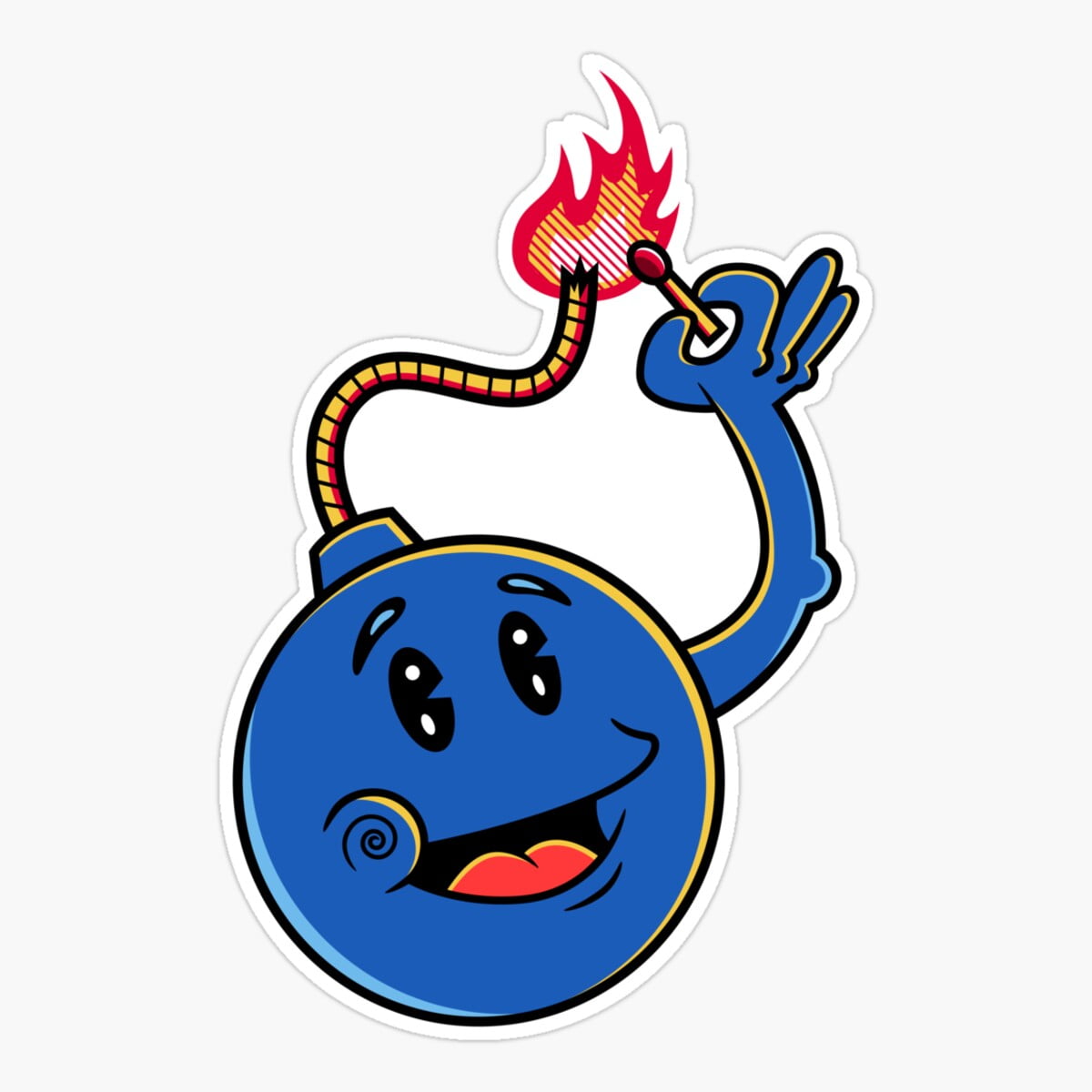 Onim Boom! Sticker, Phone Decal Water Bottle Stickers Car Decals, Funny ...