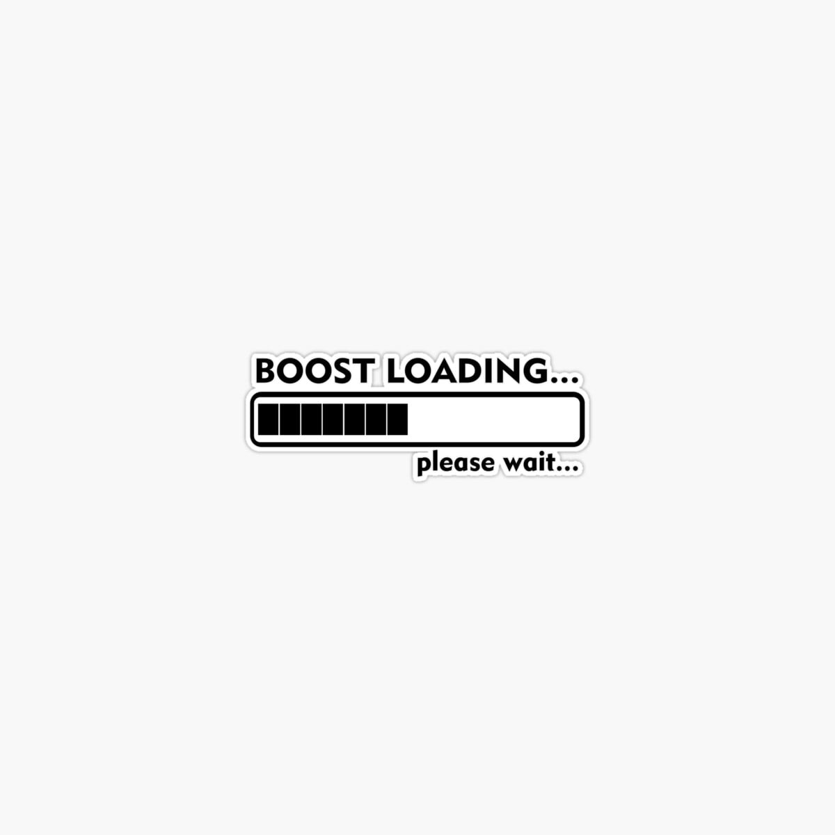 Onim Boost Loading Sticker, Phone Decal Water Bottle Stickers Car ...