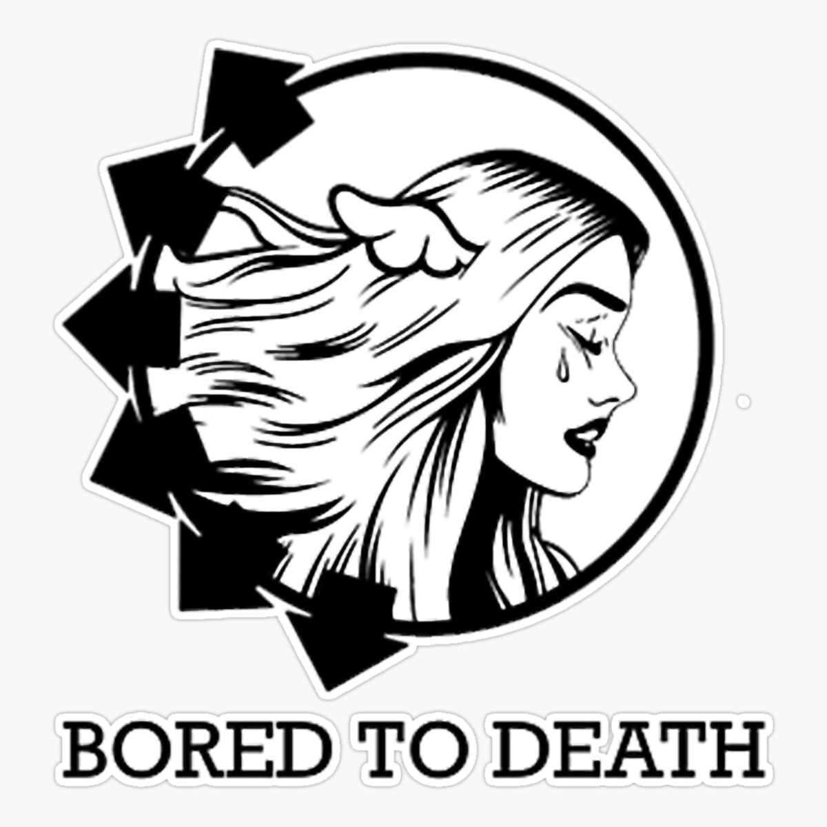 Onim Bored To Death Sticker, Phone Decal Water Bottle Stickers Car ...