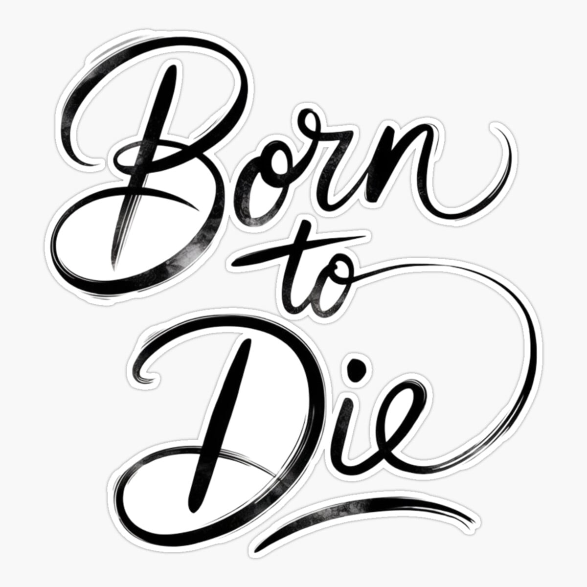 Onim Born To Die Sticker, Phone Decal Water Bottle Stickers Car Decals ...