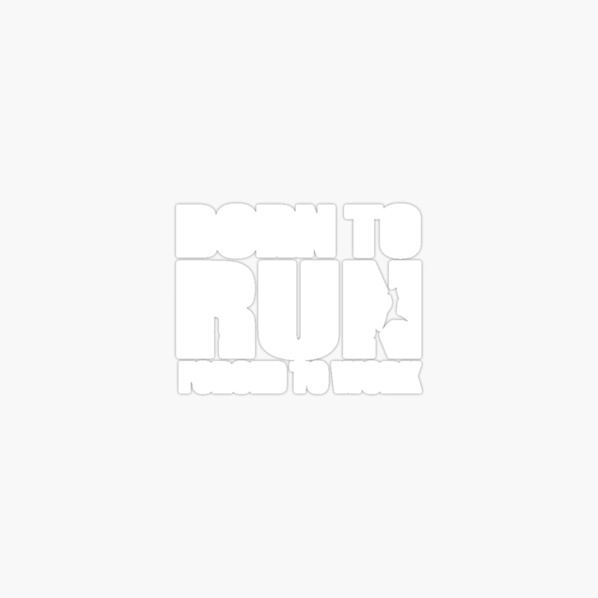 Onim Born To Run Forced To Work Running Gift Idea Sticker, Phone Decal ...