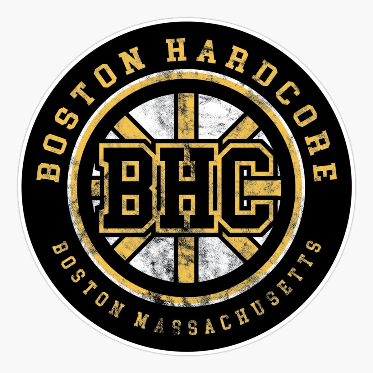 Onim Boston Hardcore Sticker, Phone Decal Water Bottle Stickers Car ...