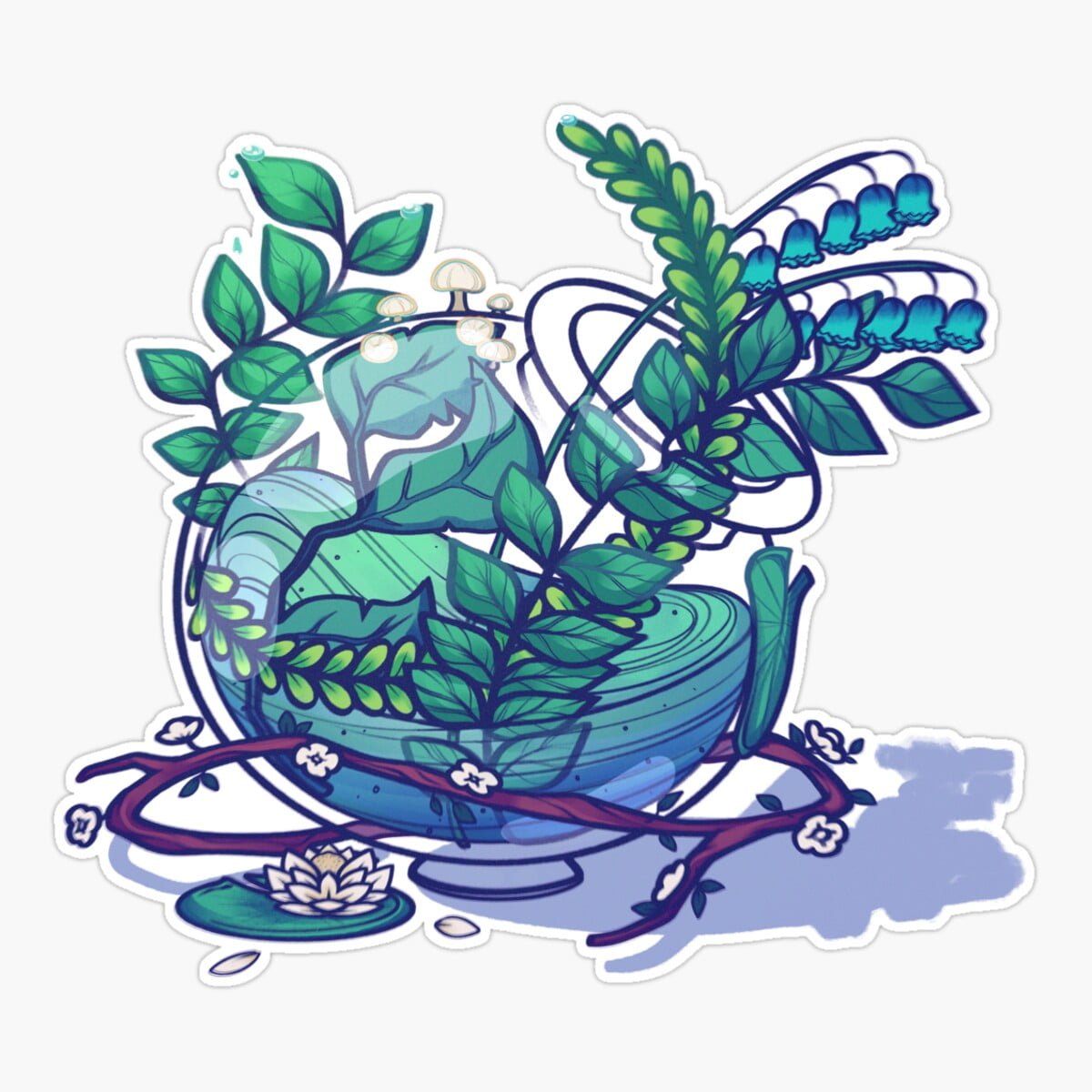 Onim Botanical Potion Sticker, Phone Decal Water Bottle Stickers Car Decals, Funny Birthday Gift ...