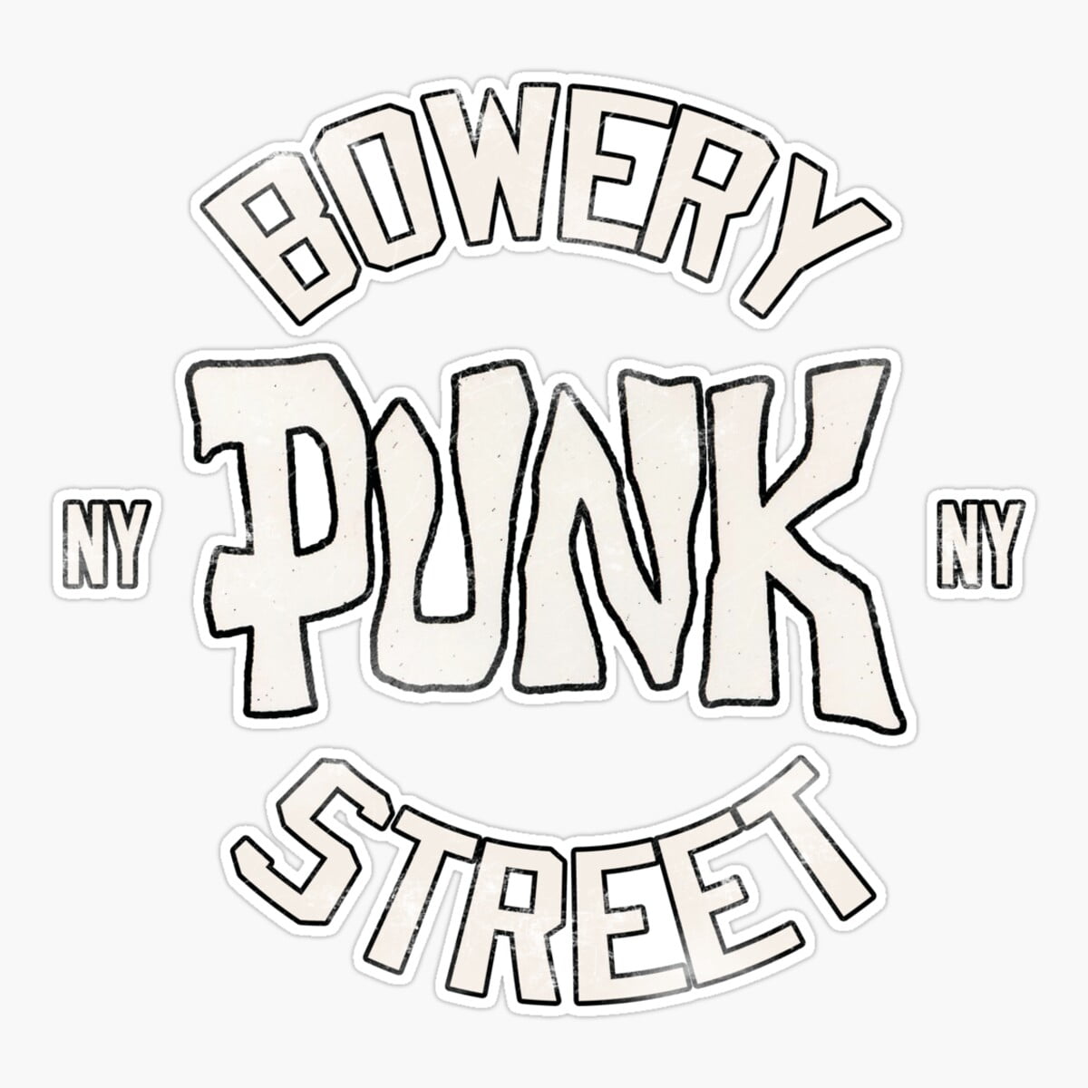 Onim Bowery Punk Street Sticker, Phone Decal Water Bottle Stickers Car ...