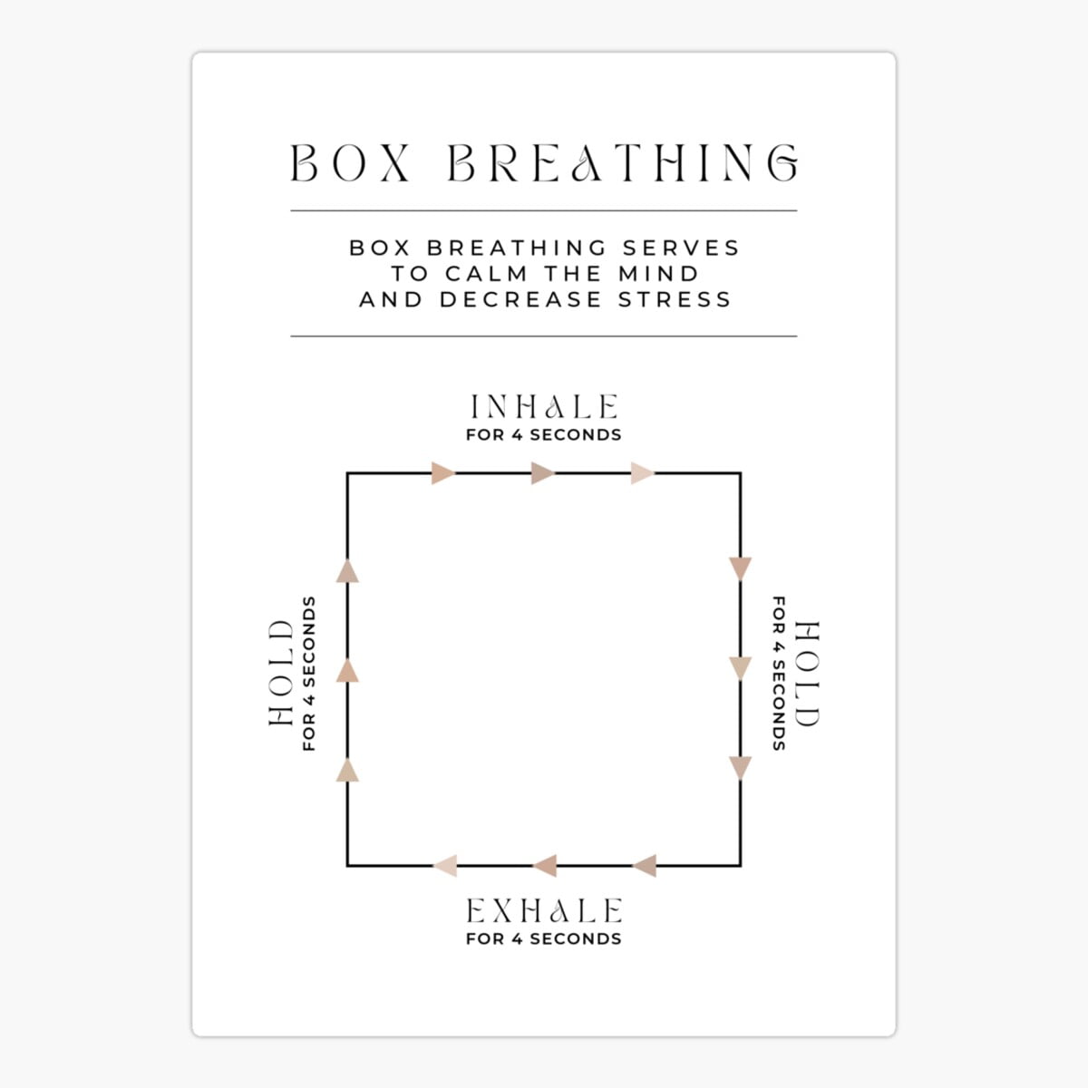Onim Box Breathing | Neutral Beige On White | Grounding Breathing ...