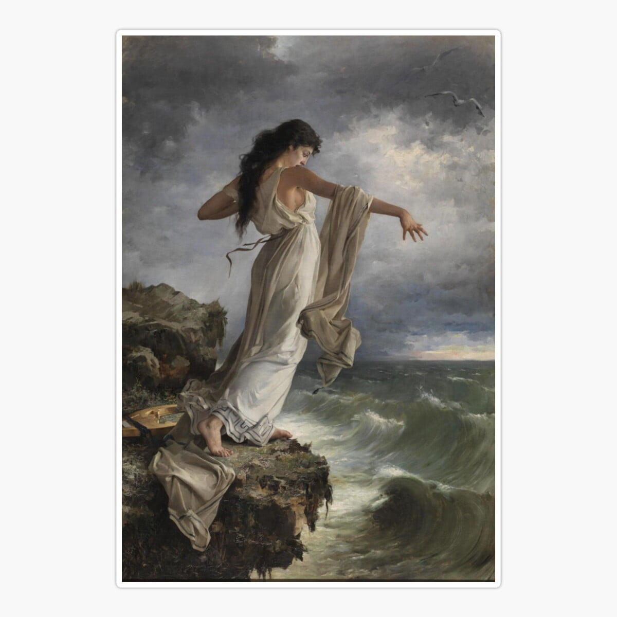 Onim Boxer Angel Trotting At The Rainbow Bridge Sticker, Phone Decal ...