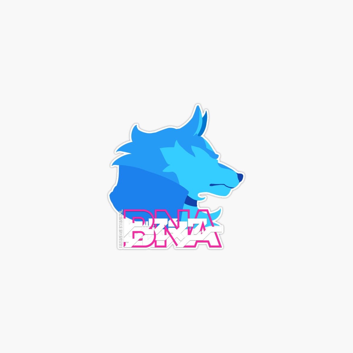 Onim Brand New Animal Shirou Ogami Flat Icon Sticker, Phone Decal Water ...