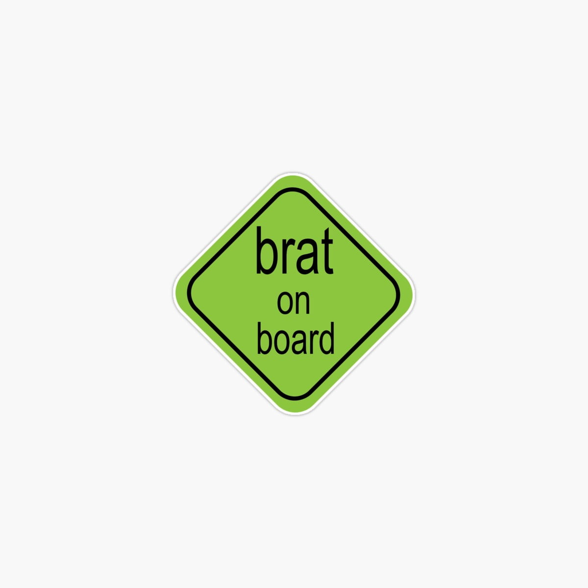 Onim Brat On Board Sticker, Phone Decal Water Bottle Stickers Car ...
