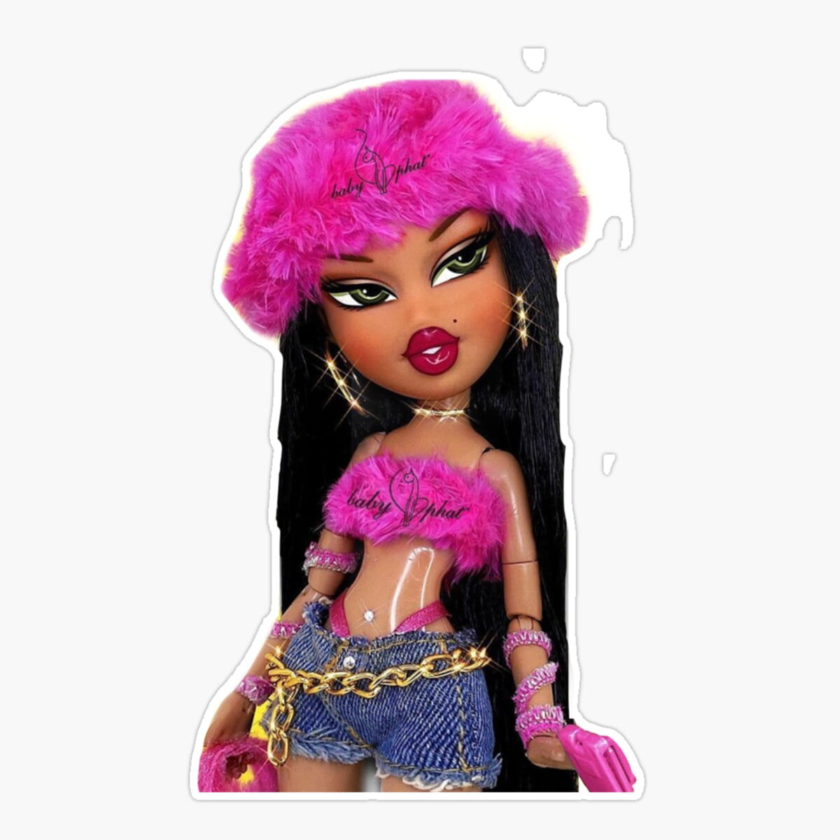 Onim Bratz Aesthetic Sticker, Phone Decal Water Bottle Stickers Car ...
