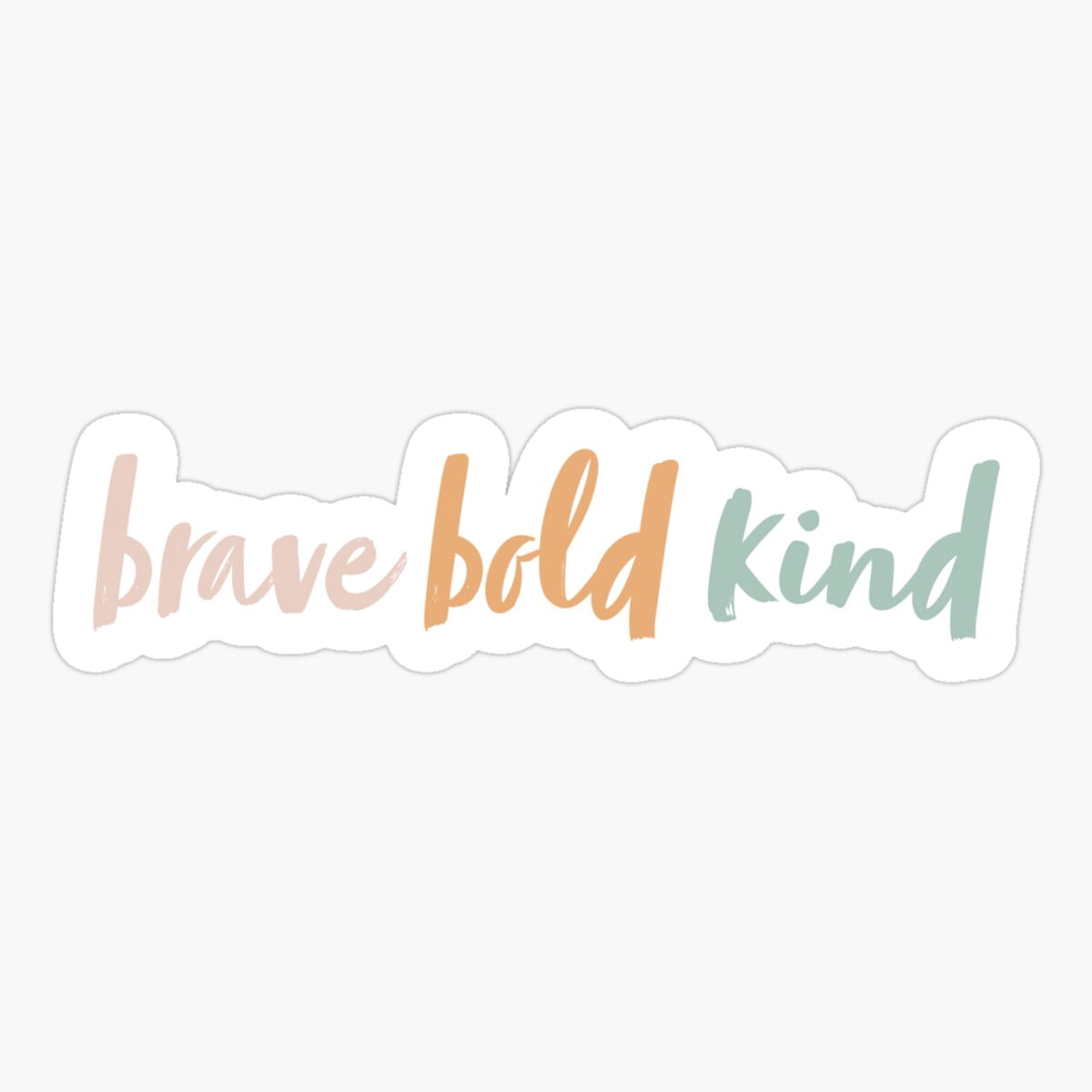 Onim Brave Bold Kind Sticker, Phone Decal Water Bottle Stickers Car ...