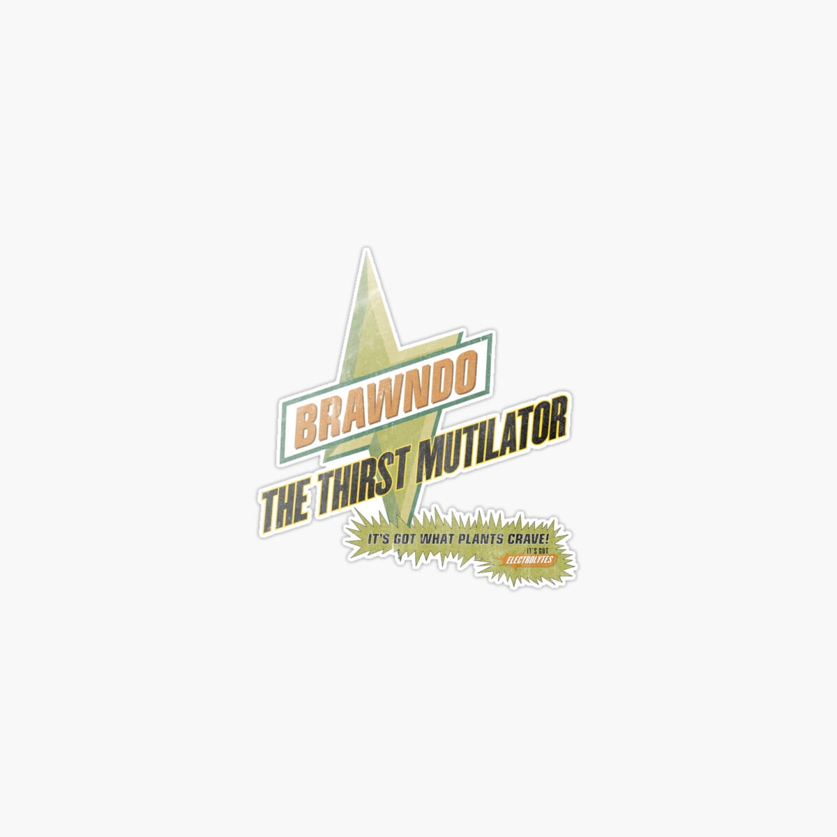 Onim Brawndo, The Thirst Mutilator Sticker, Phone Decal Water Bottle ...