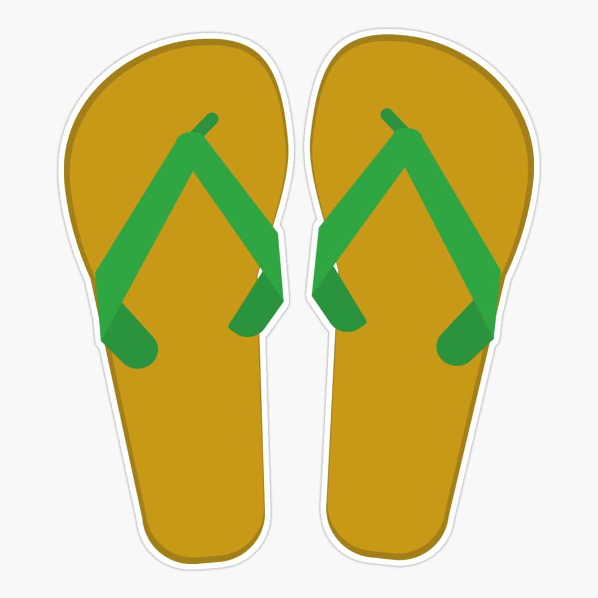 Onim Brazilian Flip Flops Sticker, Phone Decal Water Bottle Stickers ...