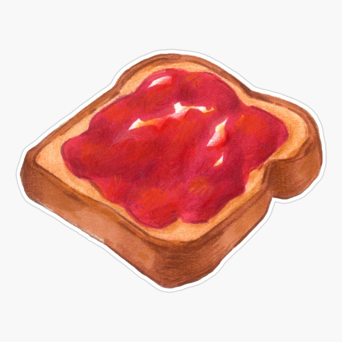 Onim Bread And Jam Sticker, Phone Decal Water Bottle Stickers Car ...