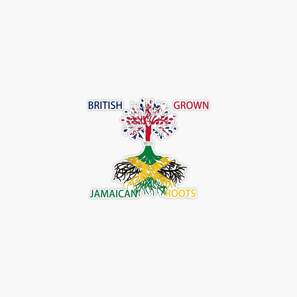 Onim British Grown Jamaican Roots Sticker - Walmart.com